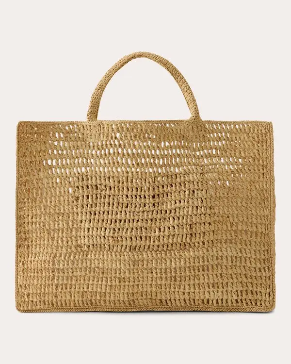 Helen Kaminski Anika Crocheted Raffia Beach Tote