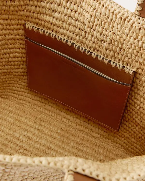 Helen Kaminski Liyoni Crocheted Raffia Tote Bag
