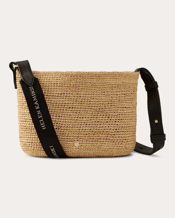 Helen Kaminski Nalin Crocheted Raffia Mini Crossbody Bag - Neutral