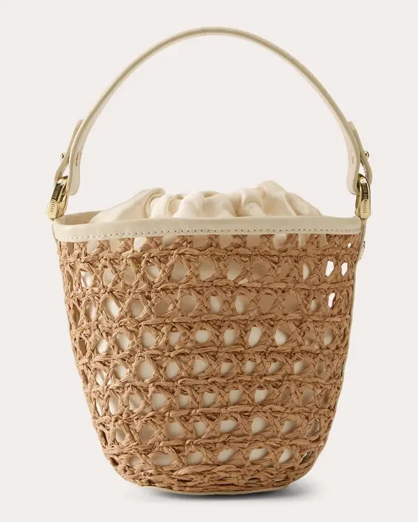 Helen Kaminski Ama Raffia Lace Braid Mini Basket
