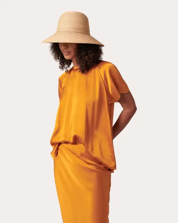 Helen Kaminski Delphina Braided Raffia Sun Hat
