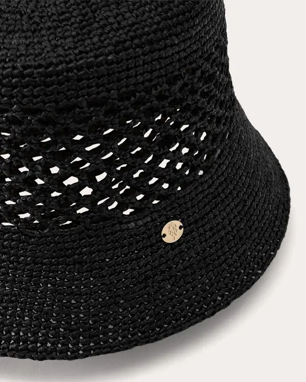 Helen Kaminski Hana Crocheted Raffia Bucket Hat