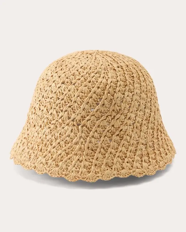 Helen Kaminski Rio Crocheted Raffia Cloche