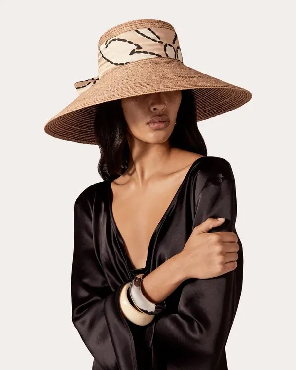 Helen Kaminski Keshini Raffia Lace Crocheted Sun Hat
