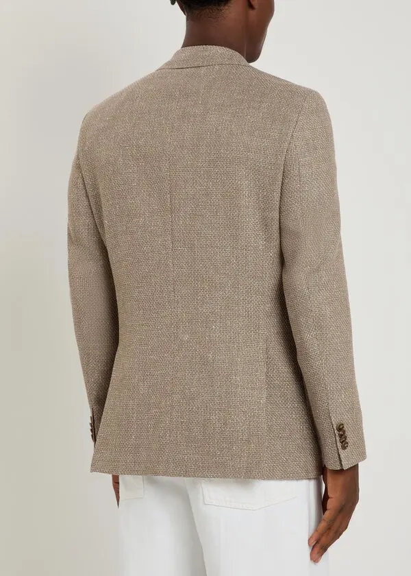 BOSS Hutson Wool And Linen-blend Blazer
