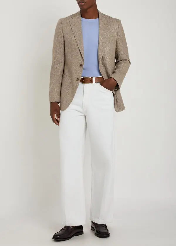 BOSS Hutson Wool And Linen-blend Blazer