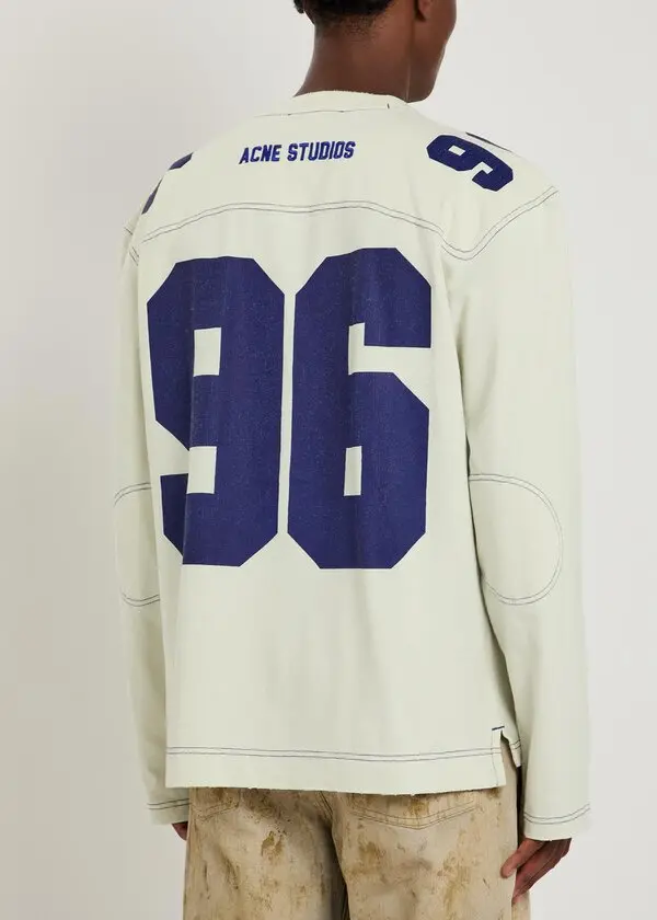 Acne Studios Printed Long-sleeve Cotton T-shirt