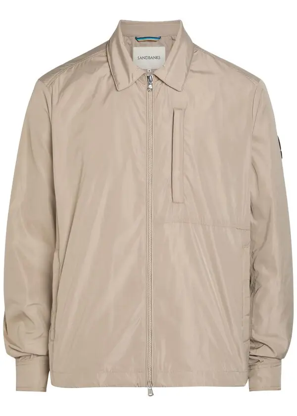 SANDBANKS Logo-appliquéd Nylon Zip-up Jacket