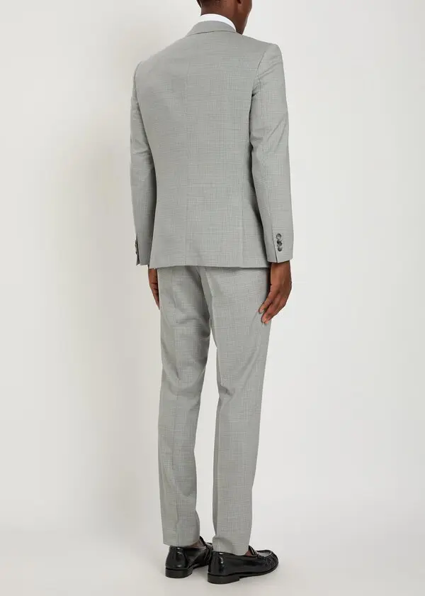 BOSS Houndstooth Stretch-wool Suit