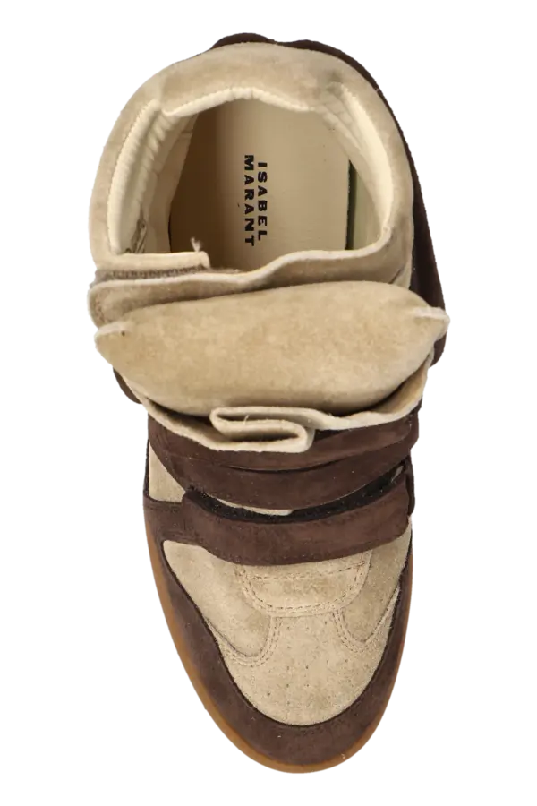 Isabel Marant Étoile Suede Wedge Sneakers - Beige