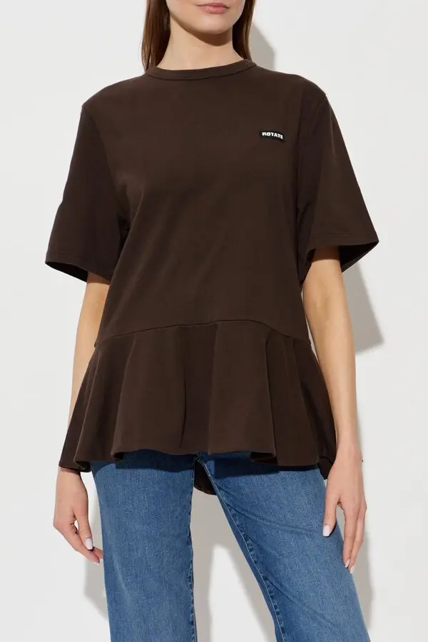 ROTATE BY BIRGER CHRISTENSEN Peplum T-shirt