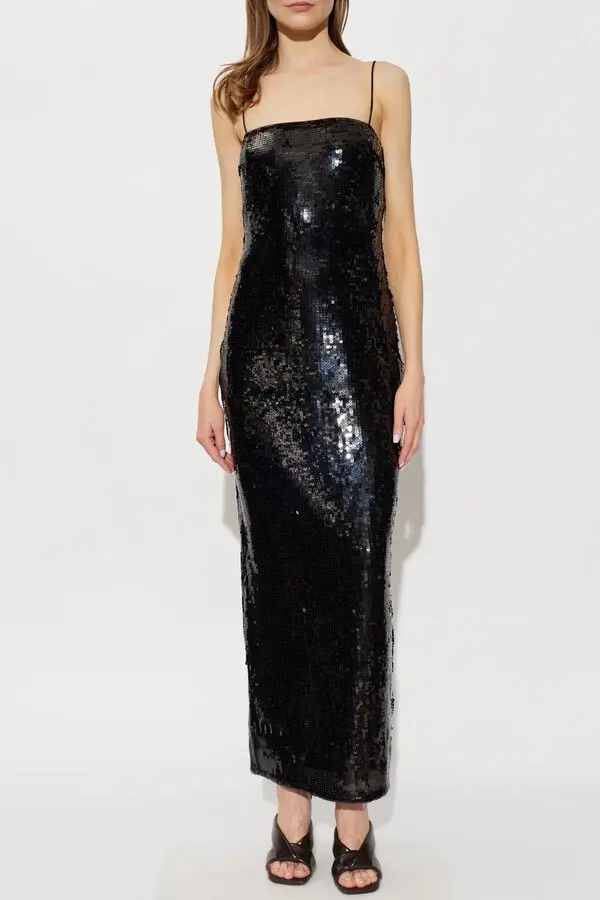ROTATE BY BIRGER CHRISTENSEN Sequin Off-shoulder Dress