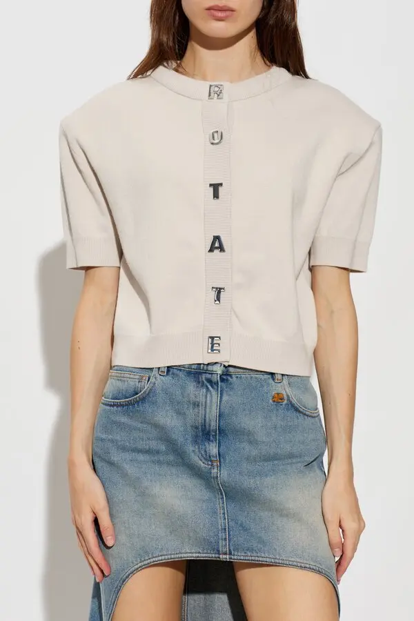 ROTATE BY BIRGER CHRISTENSEN Cardigan With Short Sleeves