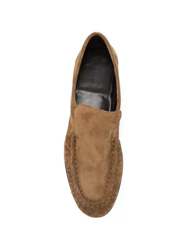 THE ROW Ruched Detail Loafers