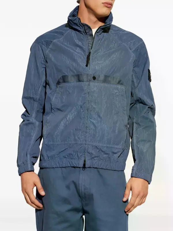 Stone Island Logo Patch Zip-up Jacket