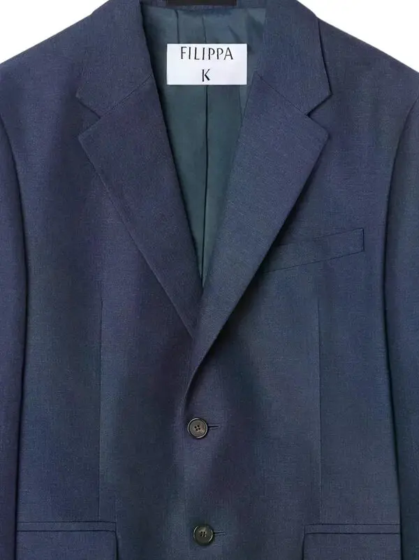 Filippa K Hugh Single-breasted Blazer - Blue
