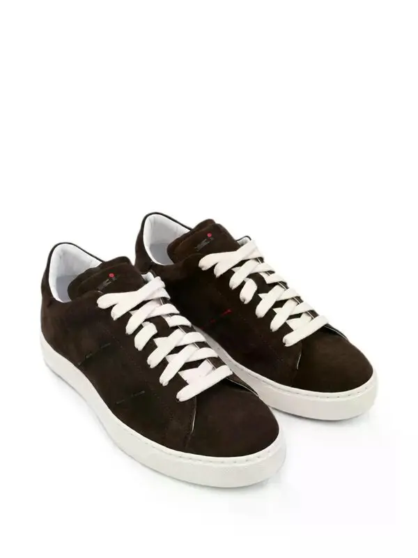 Kiton Suede Finish Sneakers - Brown