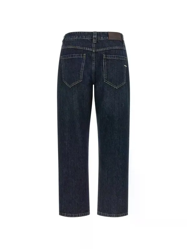 Brunello Cucinelli Shiny Bartack Straight-leg Jeans