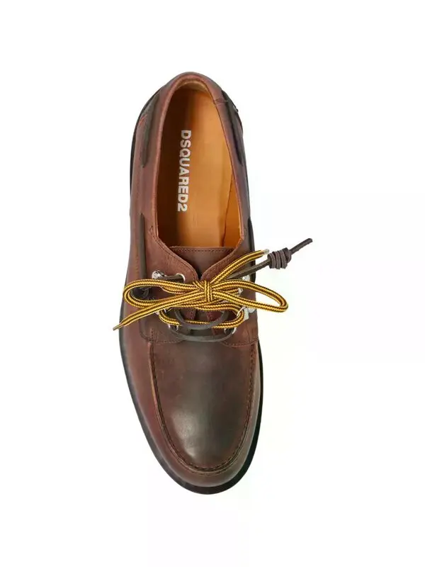 Dsquared2 Leather Boat Shoes