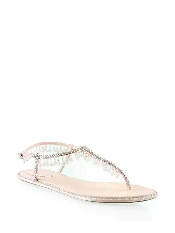 Rene Caovilla Diana Embellished Flat Sandals