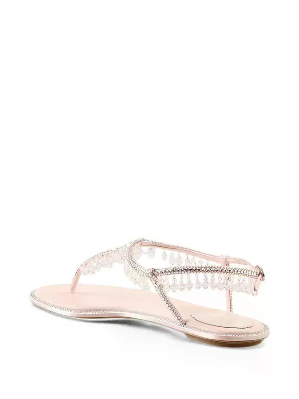 Rene Caovilla Diana Embellished Flat Sandals