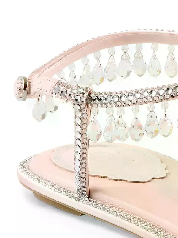 Rene Caovilla Diana Embellished Flat Sandals
