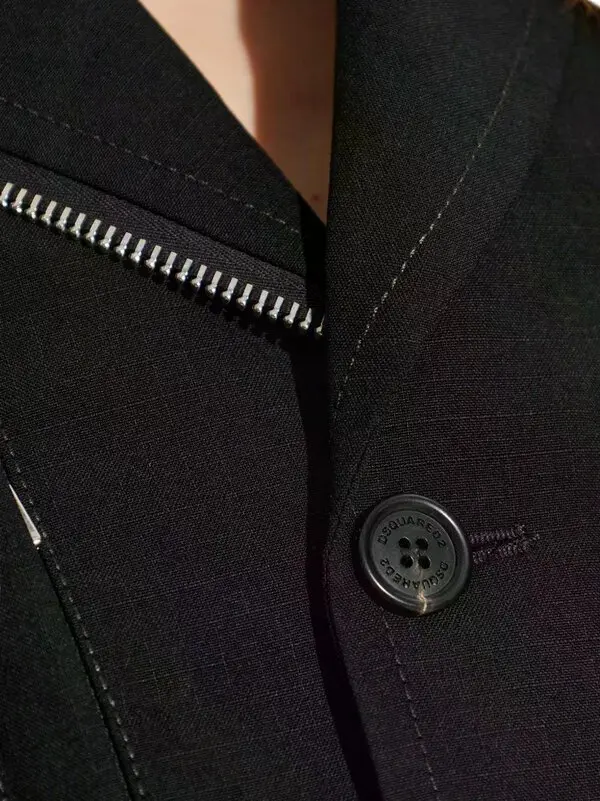 Dsquared2 Zip-detail Button-up Jacket