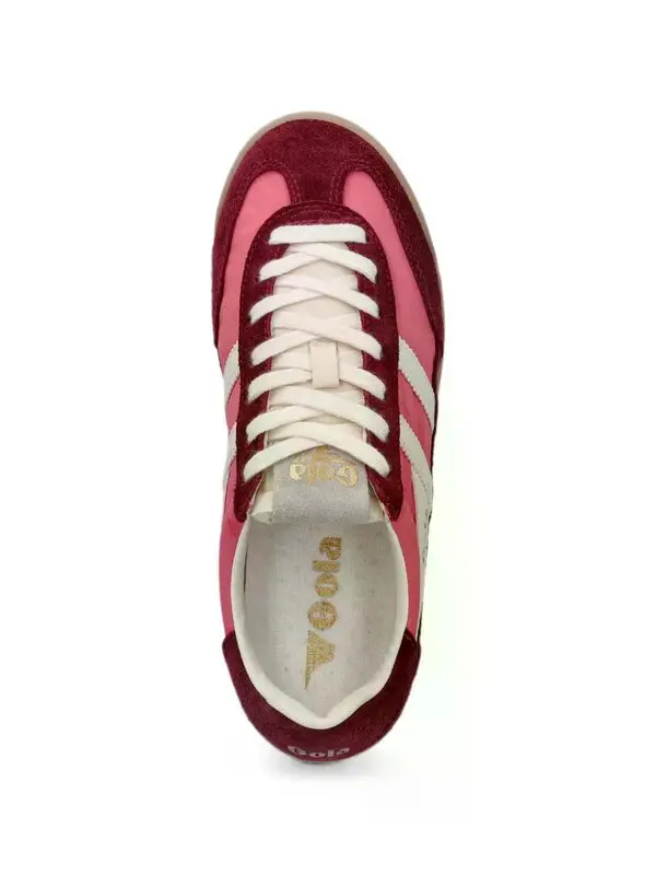 Gola Firefly Suede-panelled Sneakers - Pink