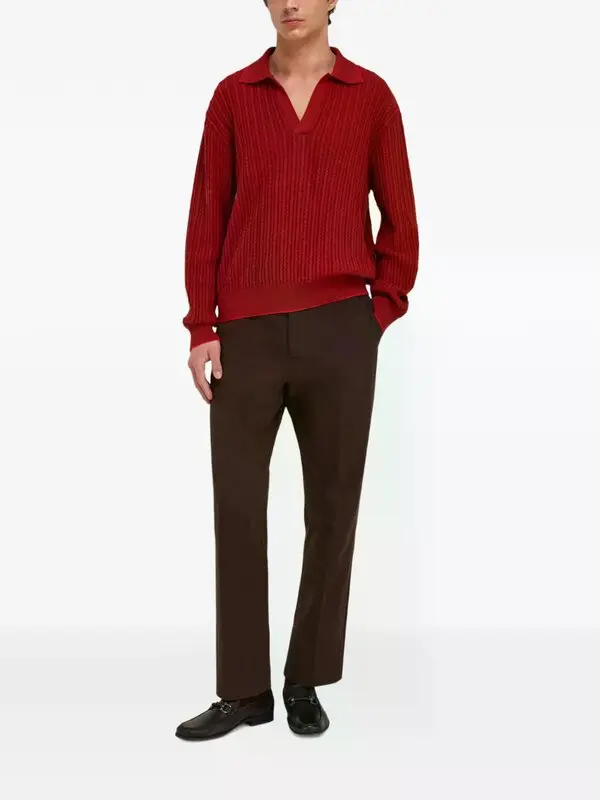 FERRAGAMO Knitted Polo Top