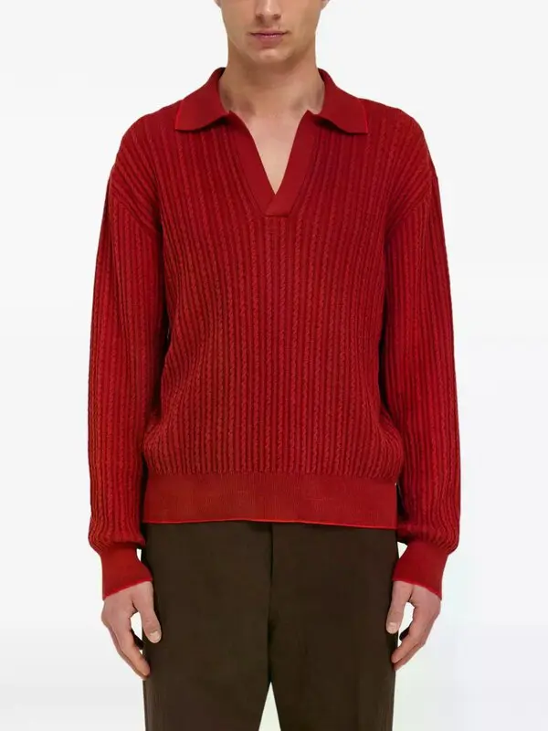 FERRAGAMO Knitted Polo Top