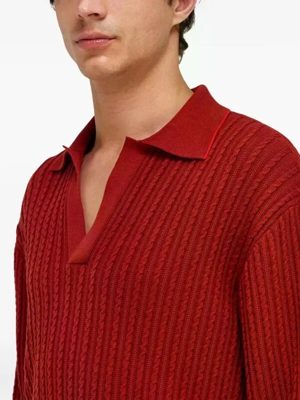 FERRAGAMO Knitted Polo Top
