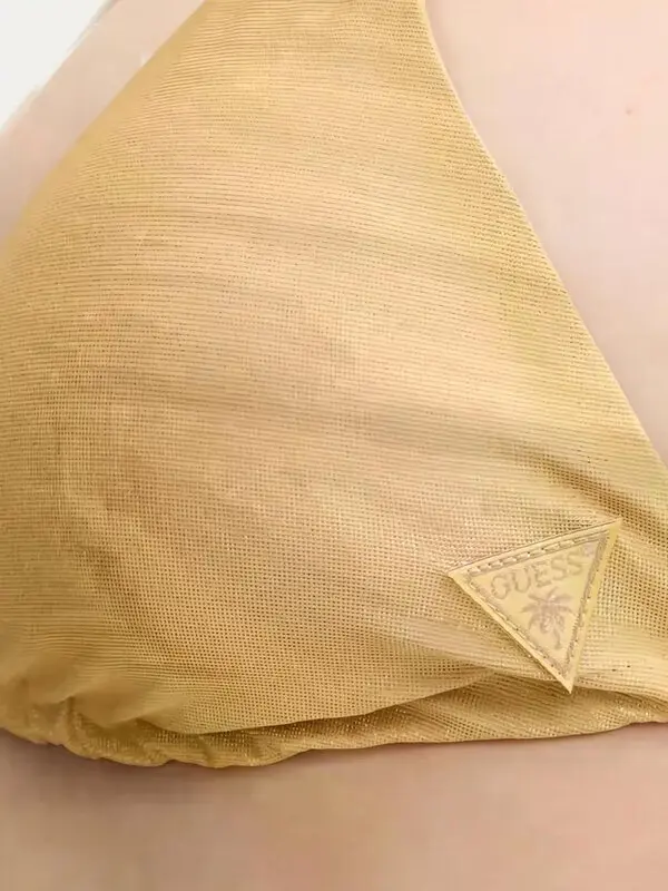 Guess Logo Plaque Triangle Bikini