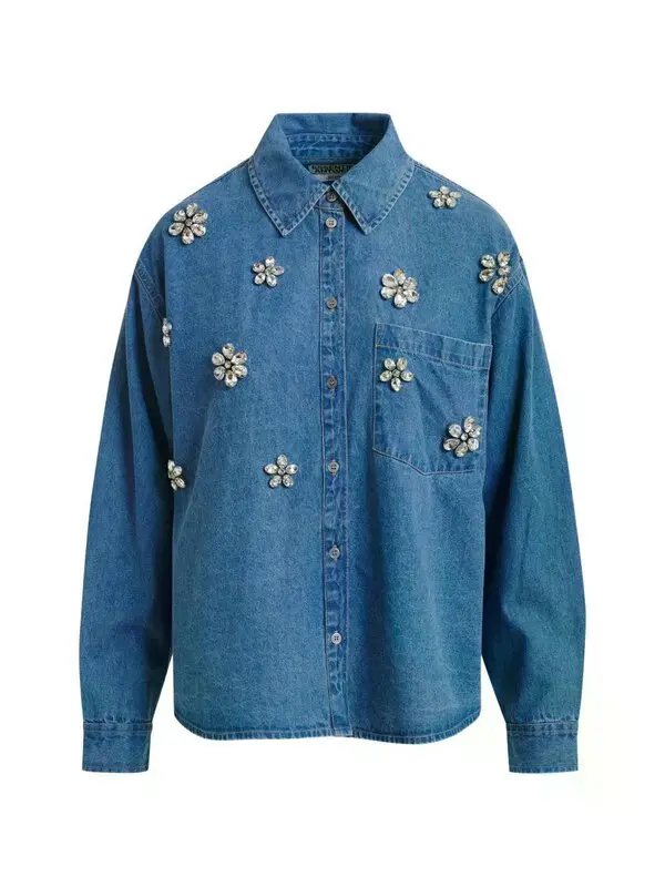 Essentiel Antwerp Embellished Denim Shirt