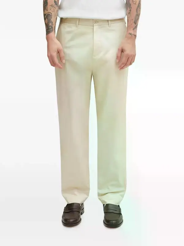 Fred Perry Logo Embroidered Straight-leg Trousers