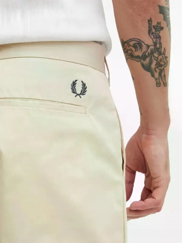 Fred Perry Logo Embroidered Straight-leg Trousers