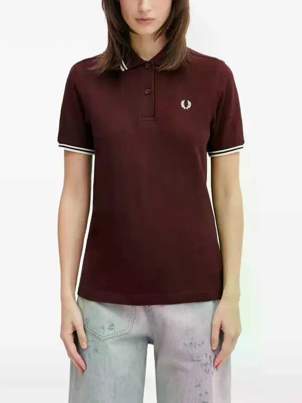 Fred Perry Piqué Polo Shirt With Tipped Collar And Cuffs