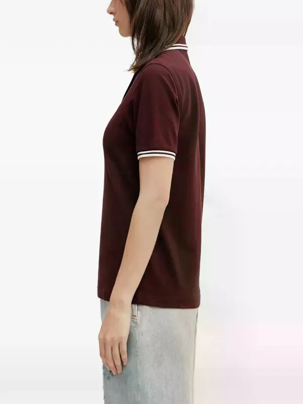 Fred Perry Piqué Polo Shirt With Tipped Collar And Cuffs