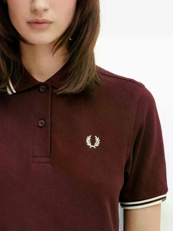 Fred Perry Piqué Polo Shirt With Tipped Collar And Cuffs