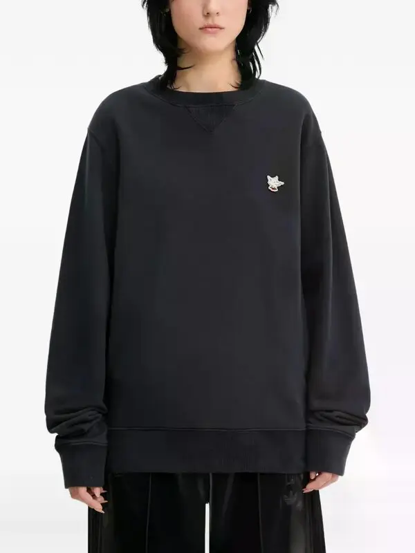 CAFÉ KITSUNÉ Appliqué Sweatshirt