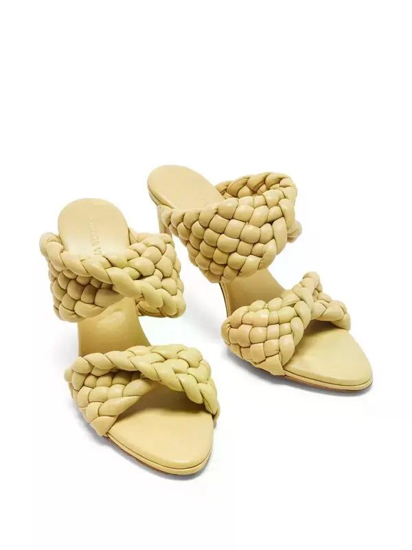 Bottega Veneta Curve Woven Leather Sandals