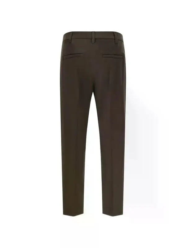 Brunello Cucinelli Monile Tapered-leg Trousers - Brown
