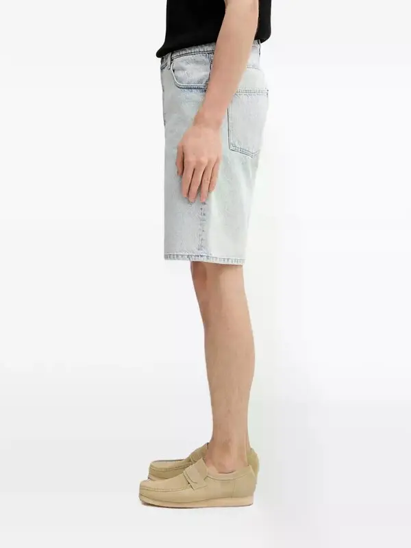 Drole De Monsieur Corduroy-trim Denim Shorts