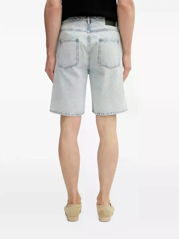 Drole De Monsieur Corduroy-trim Denim Shorts