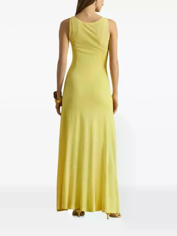 Ralph Lauren Sleeveless Boat-neck Maxi Dress