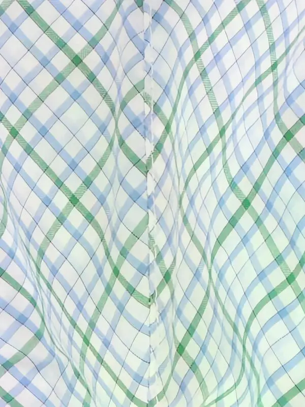 Isaia Check-print Face Mask - White