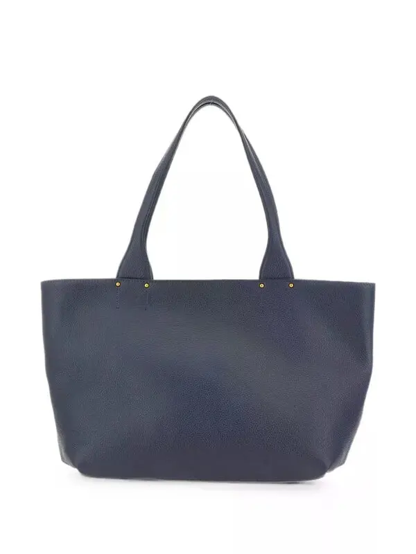 GIANNI CHIARINI Barbara Hammered Leather Tote Bag - Blue