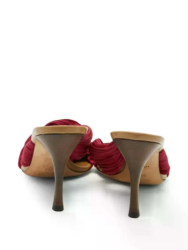 Gucci Pleated Knotted Sandals