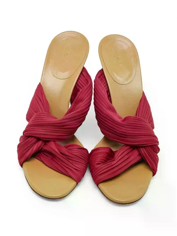 Gucci Pleated Knotted Sandals
