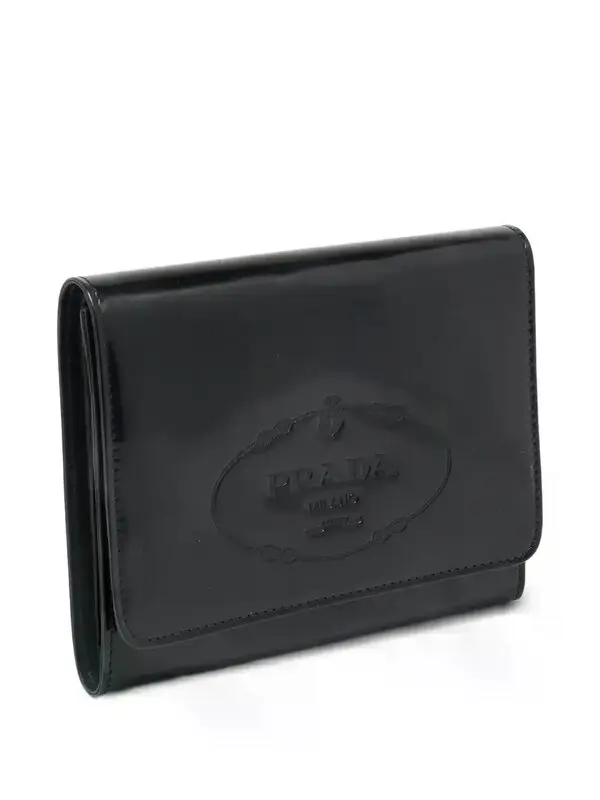 Prada Spazzolato Trifold Wallet