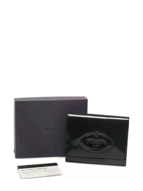 Prada Spazzolato Trifold Wallet